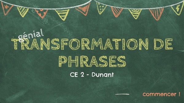 Transformation de phrases