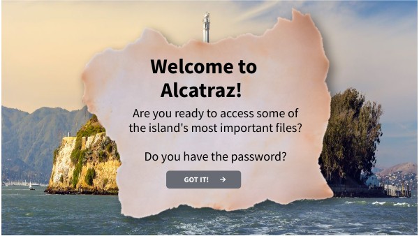 Step 1: Get to know Alcatraz | Genially