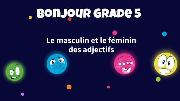 G5 masculin feminin | Genially