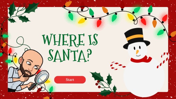 X WHERE IS SANTA 2021 | Genially