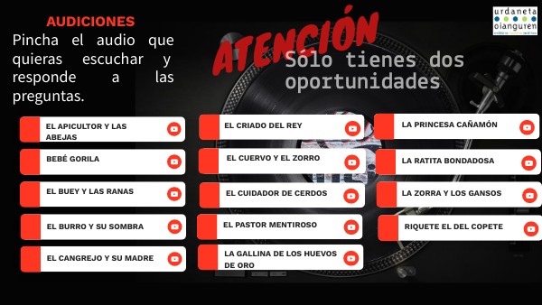 AUDICIONES | Genially