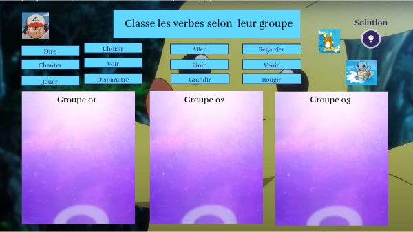 Classer les verbes | Genially