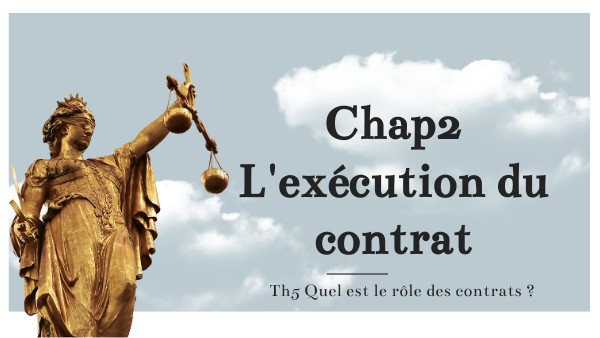Term_Chap2 L'exécution des contrats