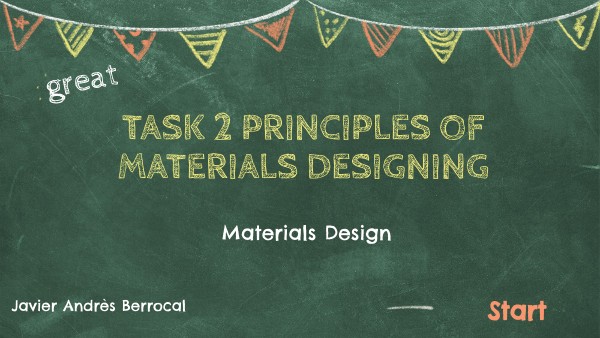 Principles of materials designing.