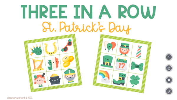 Three in a Row - St. Patrick's Day | Genially