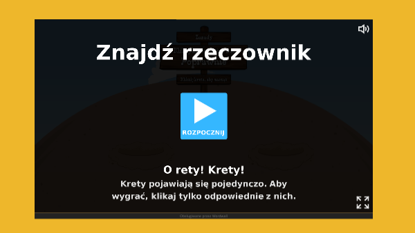 Znajdź rzeczownik-o rety krety! | Genially