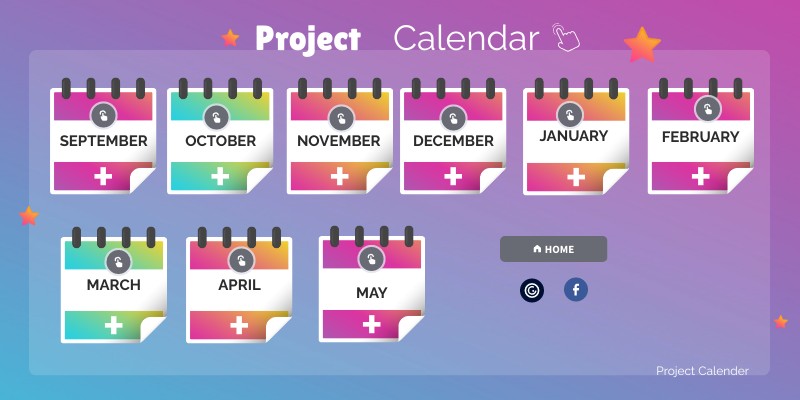 Project Calender | Genially