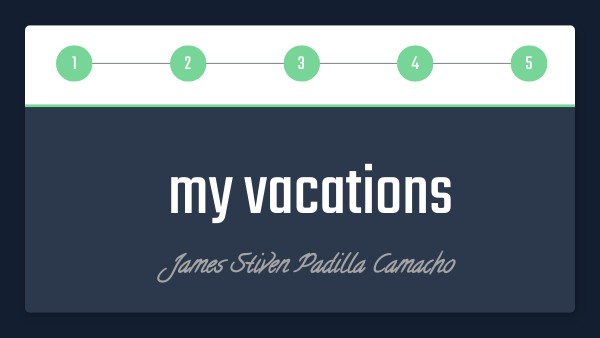 My vacations. | Genially