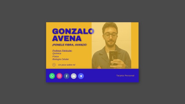Gonzalo Avena - Tarjeta de Presentación