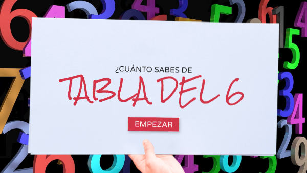 TABLA DEL 6 | Genially