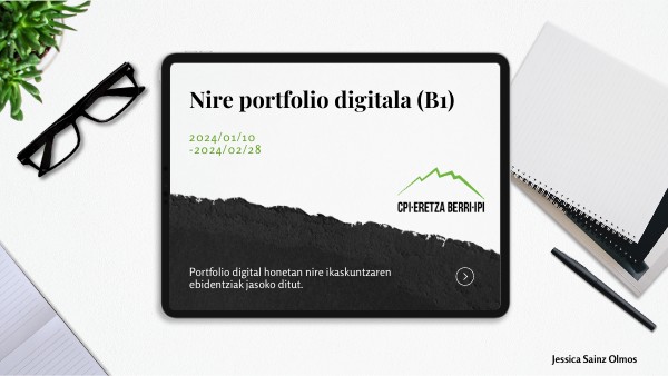 Jessica Sainz - Portfolio ubide B1. Ebaluazioa. | Genially