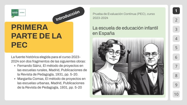 PEC EI España PARTE 1 | Genially