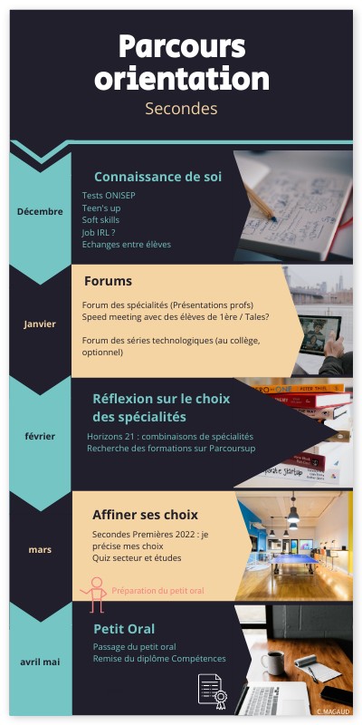 Orientation en seconde | Genially