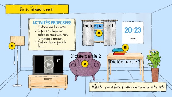 Dictée Sinbad le marin | Genially