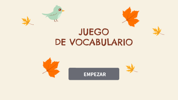 JUEGO DE VOCABULARIO (BOSQUE) | Genially