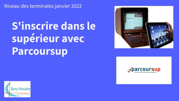 Réunion Parcoursup janvier 2022 | Genially
