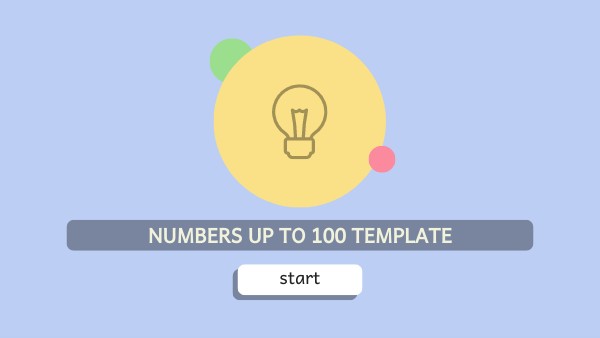 Numbers up to 1000 template | Genially