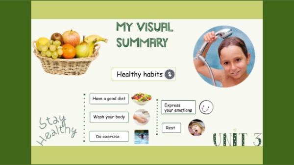My Visual Summary - Unit 3 - Stay Healthy | Genially