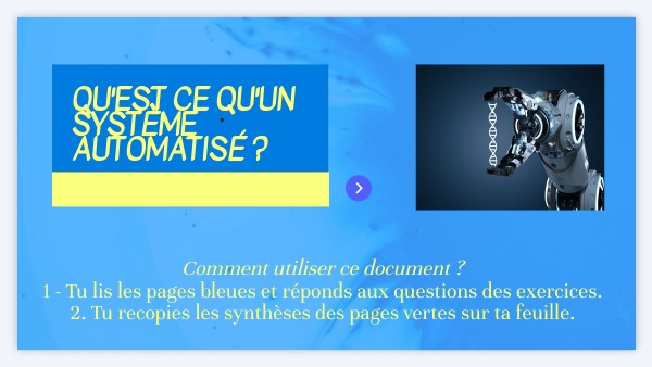 Qu'est ce qu'un système automatisé ? | Genially