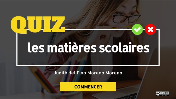QUIZ matières scolaires | Genially