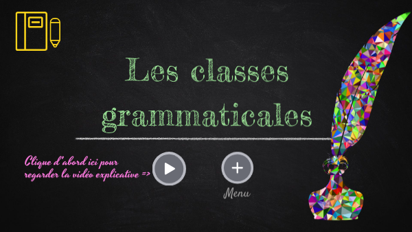 Les Classes Grammaticales