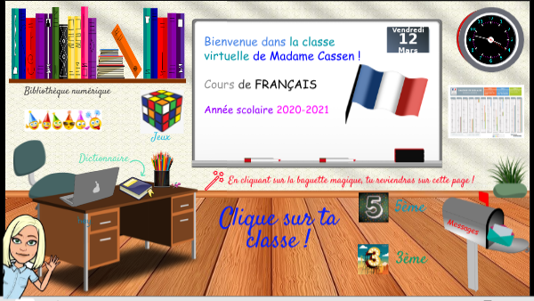 Classe virtuelle 2020 2021 | Genially