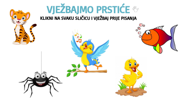 VJEŽBAJMO PRSTIĆE | Genially