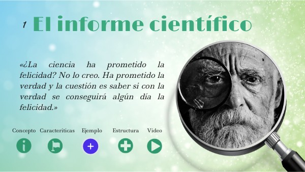 EL INFORME CIENTÍFICO | Genially