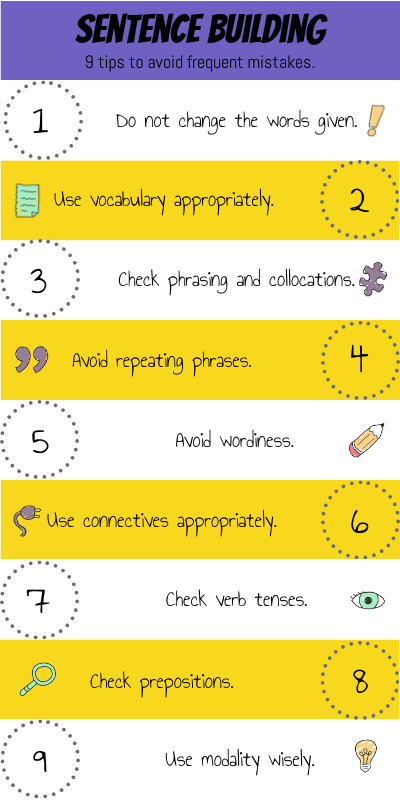 Tips for Sentence Building | Genially