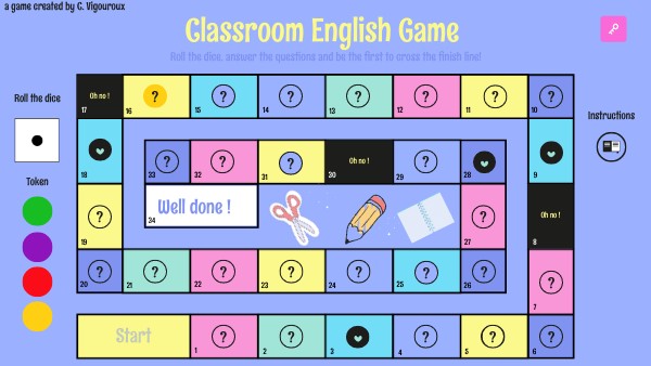 classroom english game | Genially