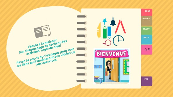 CAHIER DE TEXTE DU CP | Genially