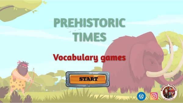 Vocabulary games: prehistory | Genially