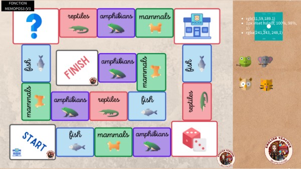 Vertebrates boardgame