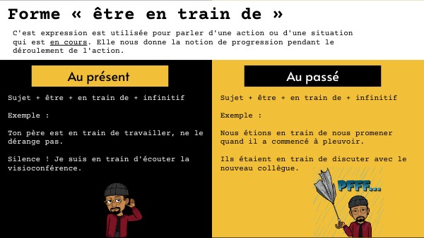 EN2 U4 - être en train de