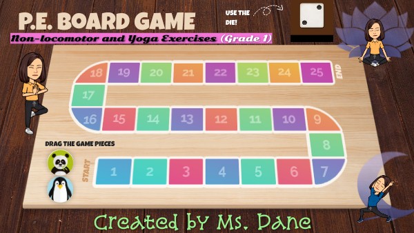 P.E. Board Game Yoga and Non-locomotor Movements | Genially