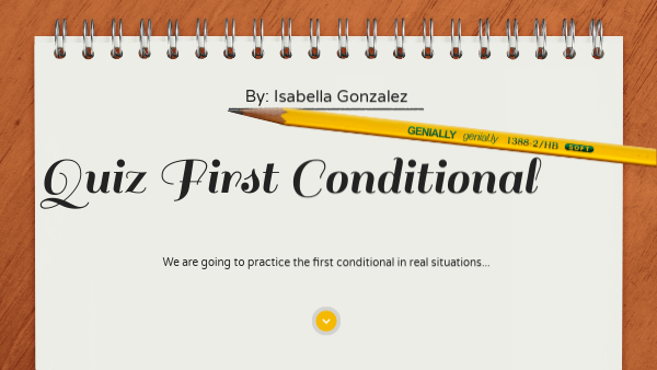 Quiz First conditional