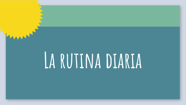 Rutina diaria | Genially