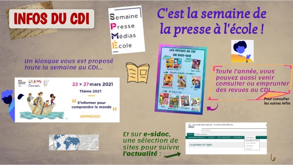 INFOS DU CDI 4 | Genially