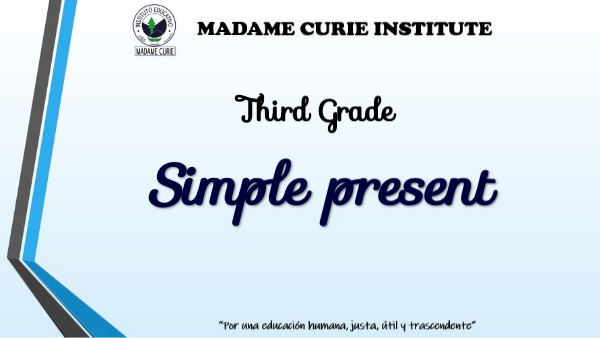 3RDGRADE-SIMPLEPRESENT