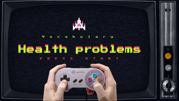Vocabulary presentation (health problems)