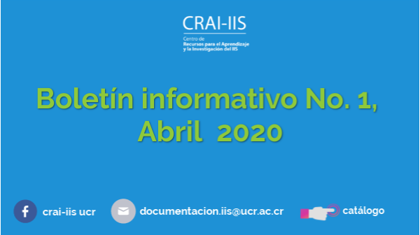 Boletín informativo No. 1
