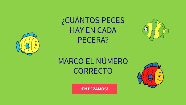 ¿CUÁNTOS PECES EN CADA PECERA?
