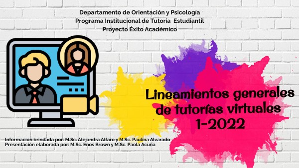 1-22 Lineamientos de las tutorías virtuales | Genially