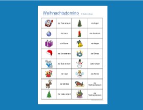 Weihnachten- Domino/Memory