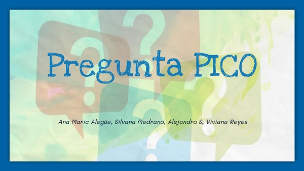 pregunta PICO
