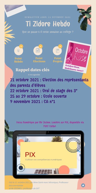 Newsletter Ti Zidore Hebdo Num3 | Genially