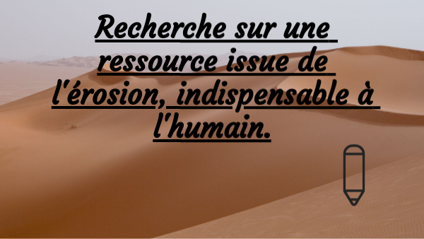 Activité seconde sable | Genially