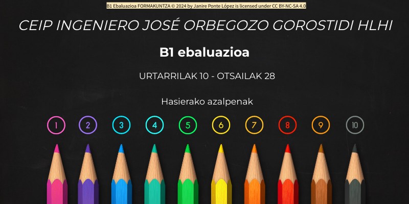 B1 ebaluazioa FORMAKUNTZA | Genially
