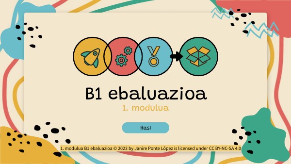 1. modulua B1 Ebaluazioa