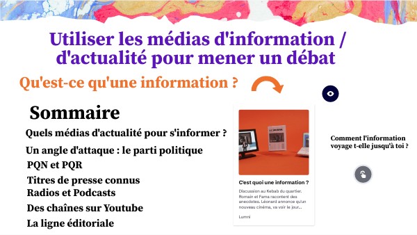 Les médias d'information | Genially